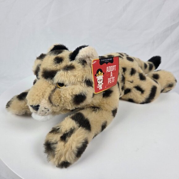 Toys | Cheetah Cub Fao Schwarz Plush Stuffed Animal Soft Leopard 221 15 ...
